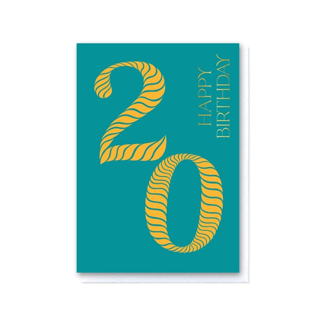 Birthday Stripes 20th Birthday – Grace Jackson Retail